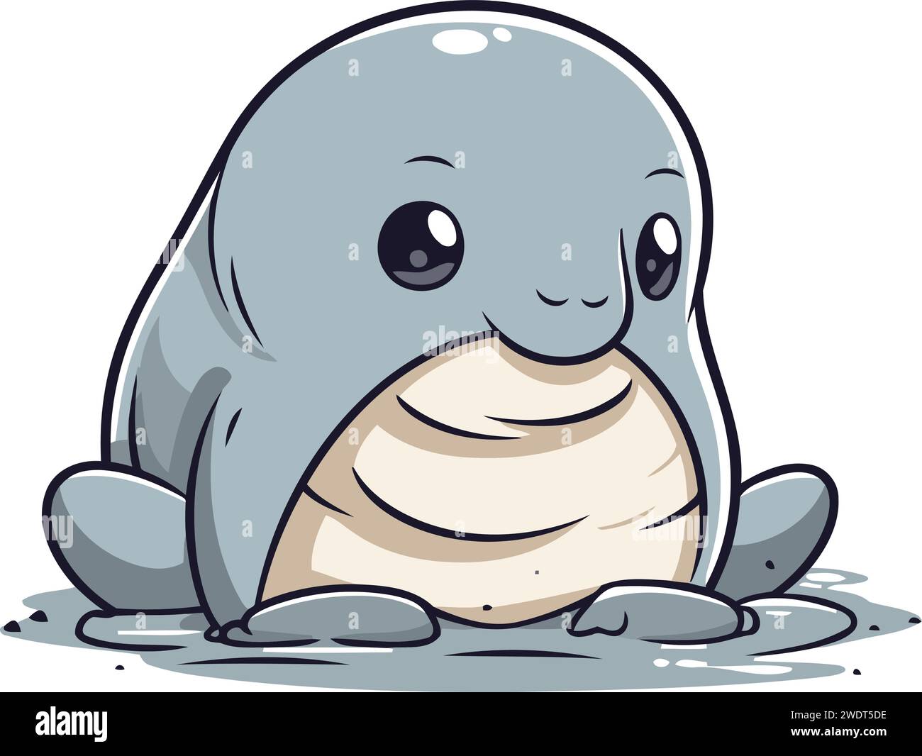 Narwhal drawing Stock Vector Images - Alamy