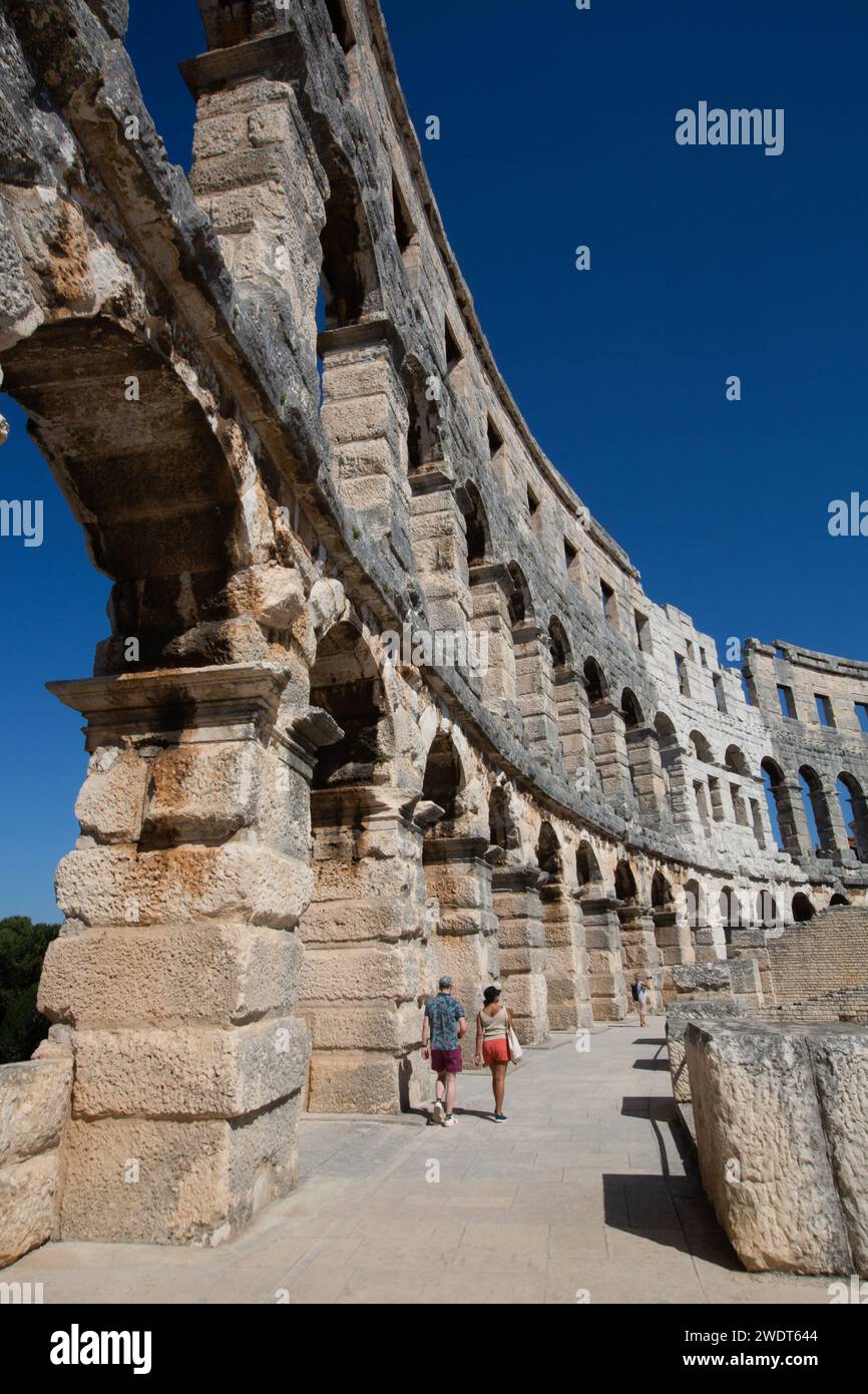 Pula Arena, Roman Amphitheater, constructed between 27 BC and 68 AD ...