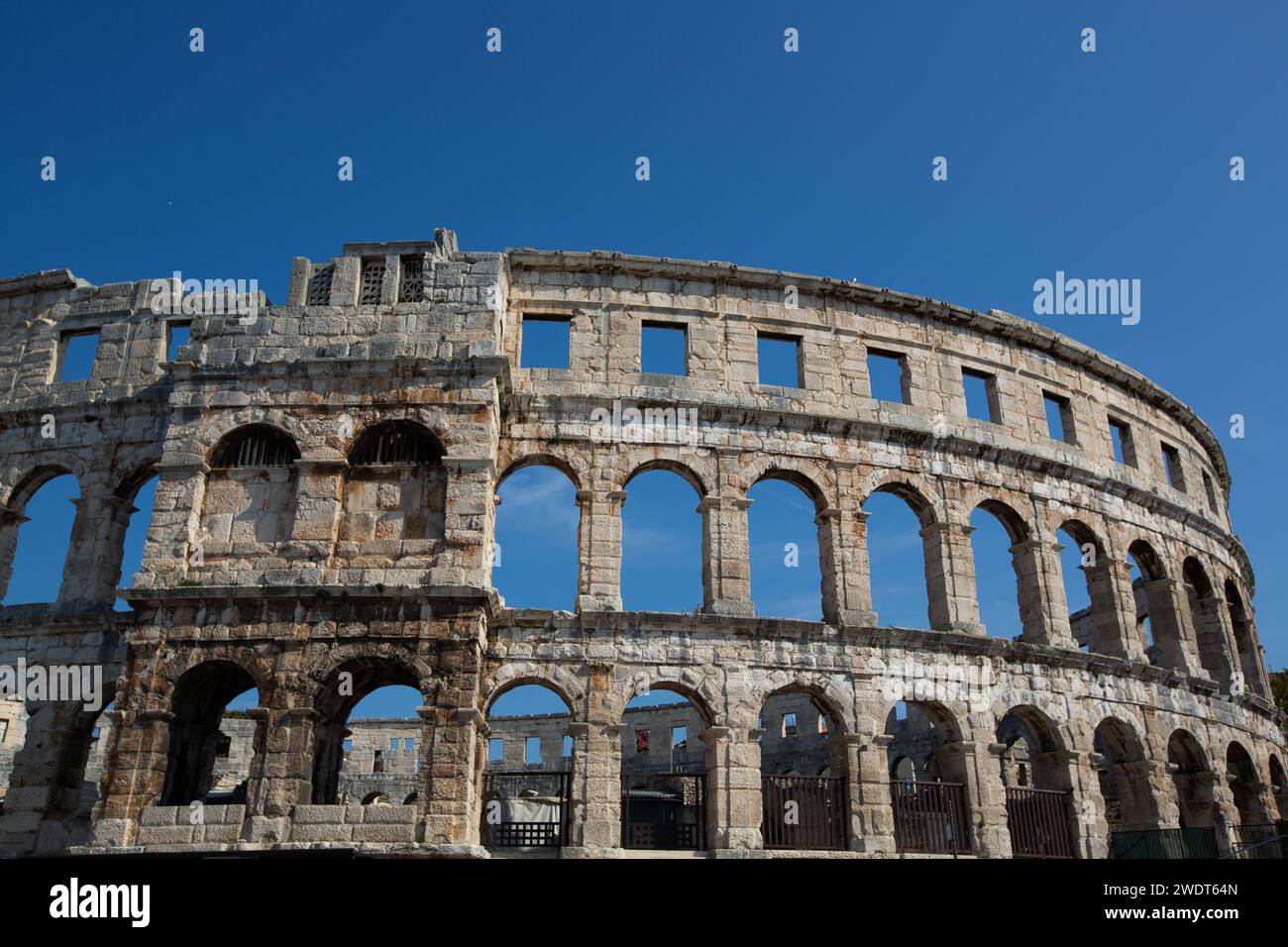 Pula Arena, Roman Amphitheater, constructed between 27 BC and 68 AD ...