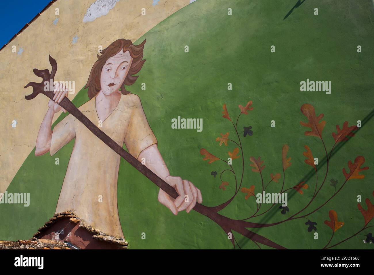 Folk Image of Veli Joze, Giant from Motovun, Motovun, Croatia, Europe ...