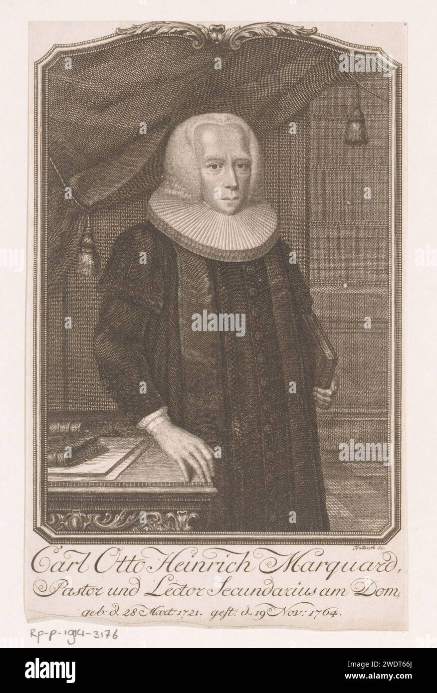 PortraT van Karl Otto Heinrich Marquard, Johann Christian Gottfried ...