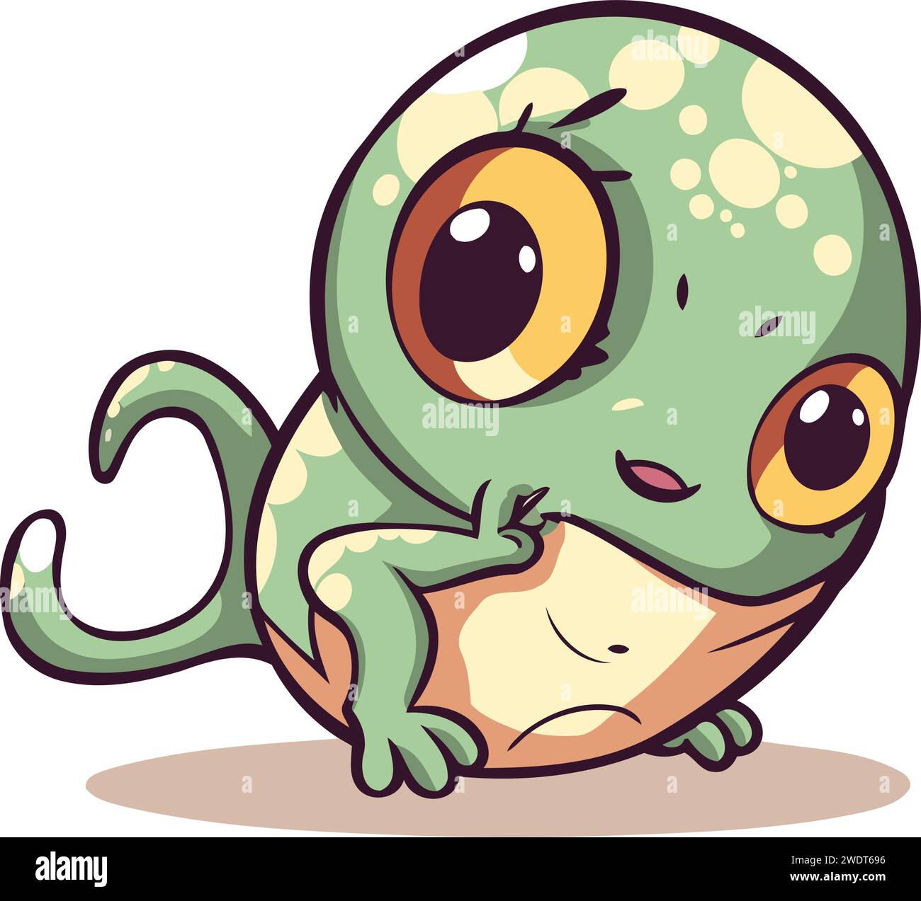 Baby chameleon Stock Vector Images - Alamy