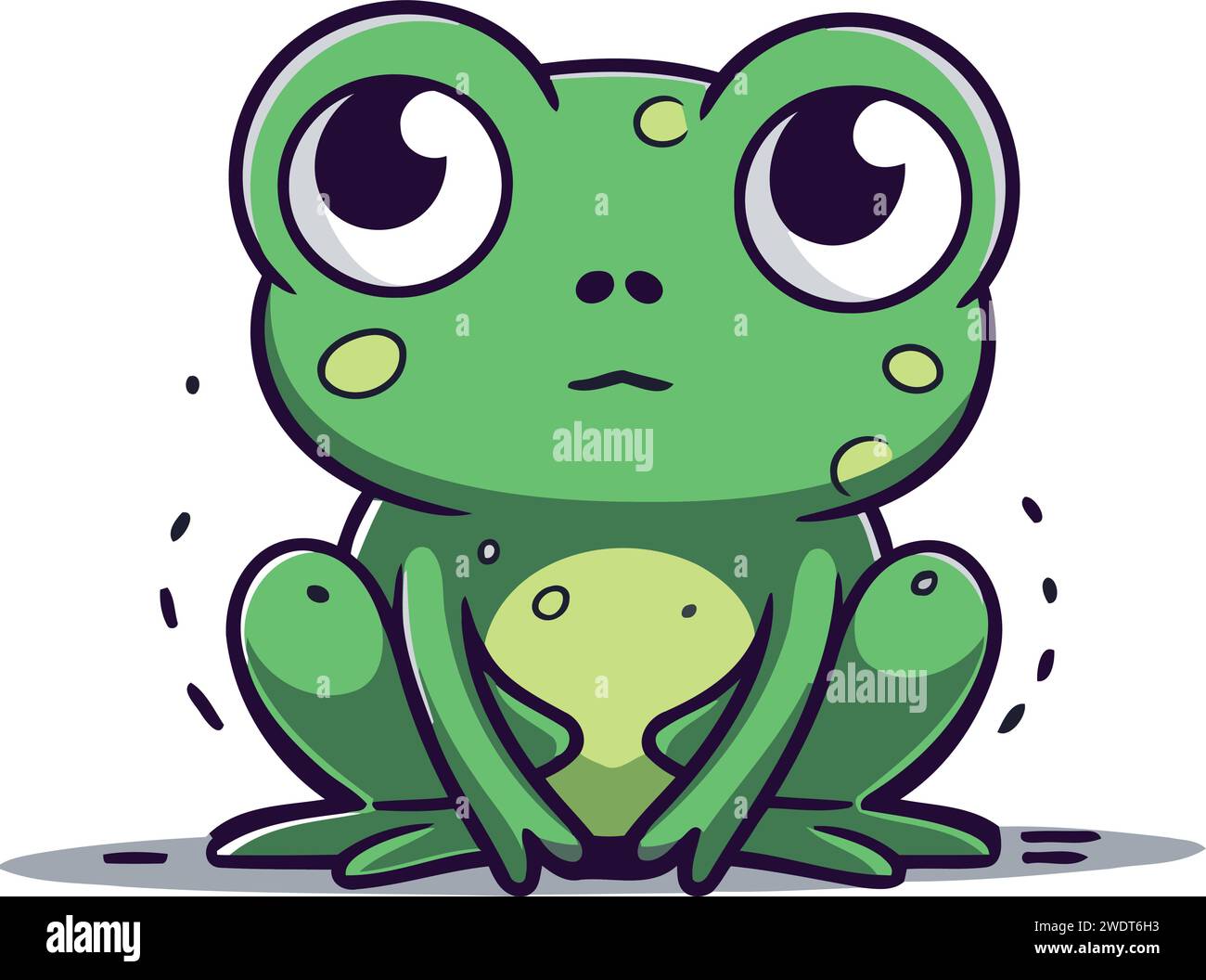 Sad frog cartoon hi-res stock photography and images - Alamy