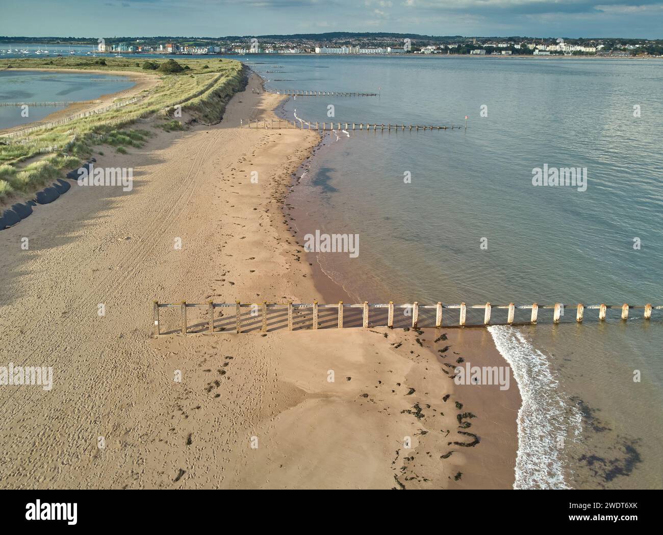 Dawlish warren beach groyne hi-res stock photography and images - Alamy
