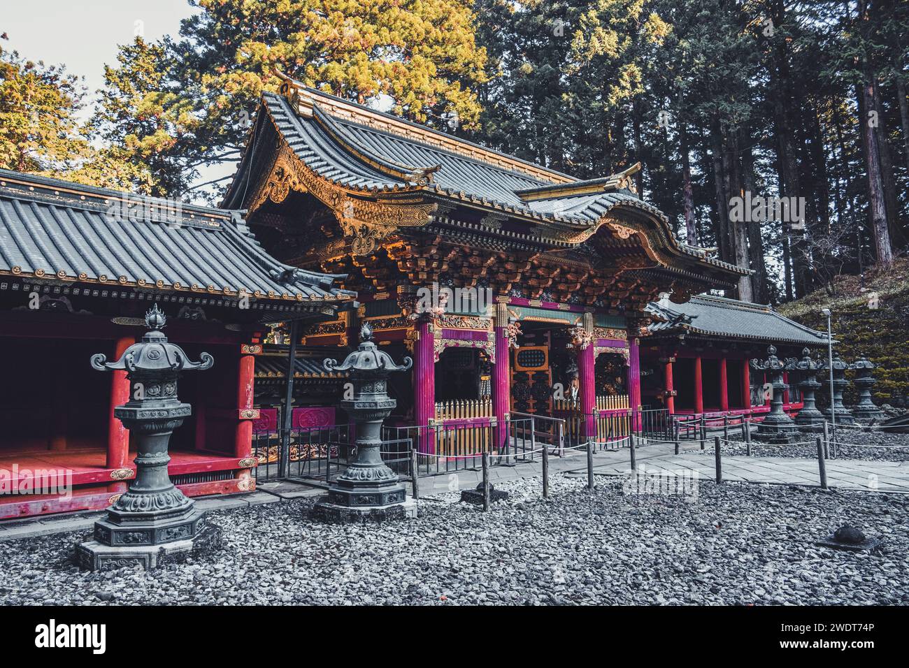 Yashamon Gate in the temple complex of Nikko, UNESCO World Heritage ...