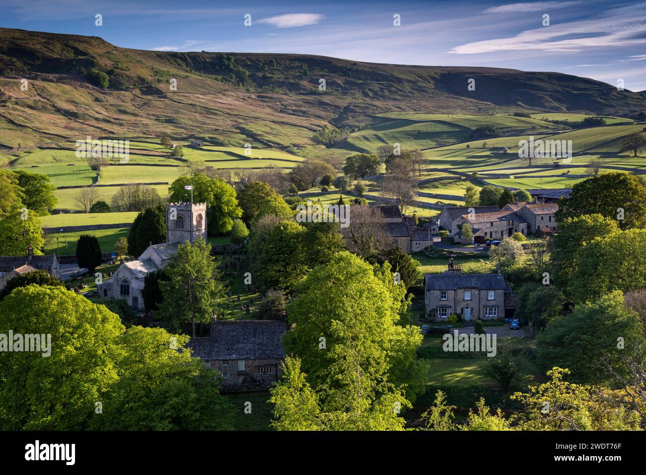 Burnsall Parish Church and Burnsall Village, Wharfedale, Yorkshire ...