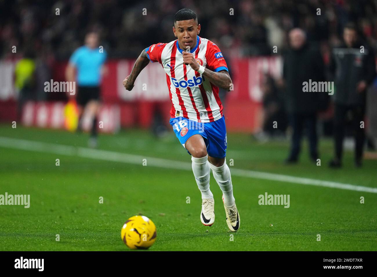 Girona, Spain. 21st Jan, 2024. Savio Moreira Savinho of Girona FC ...
