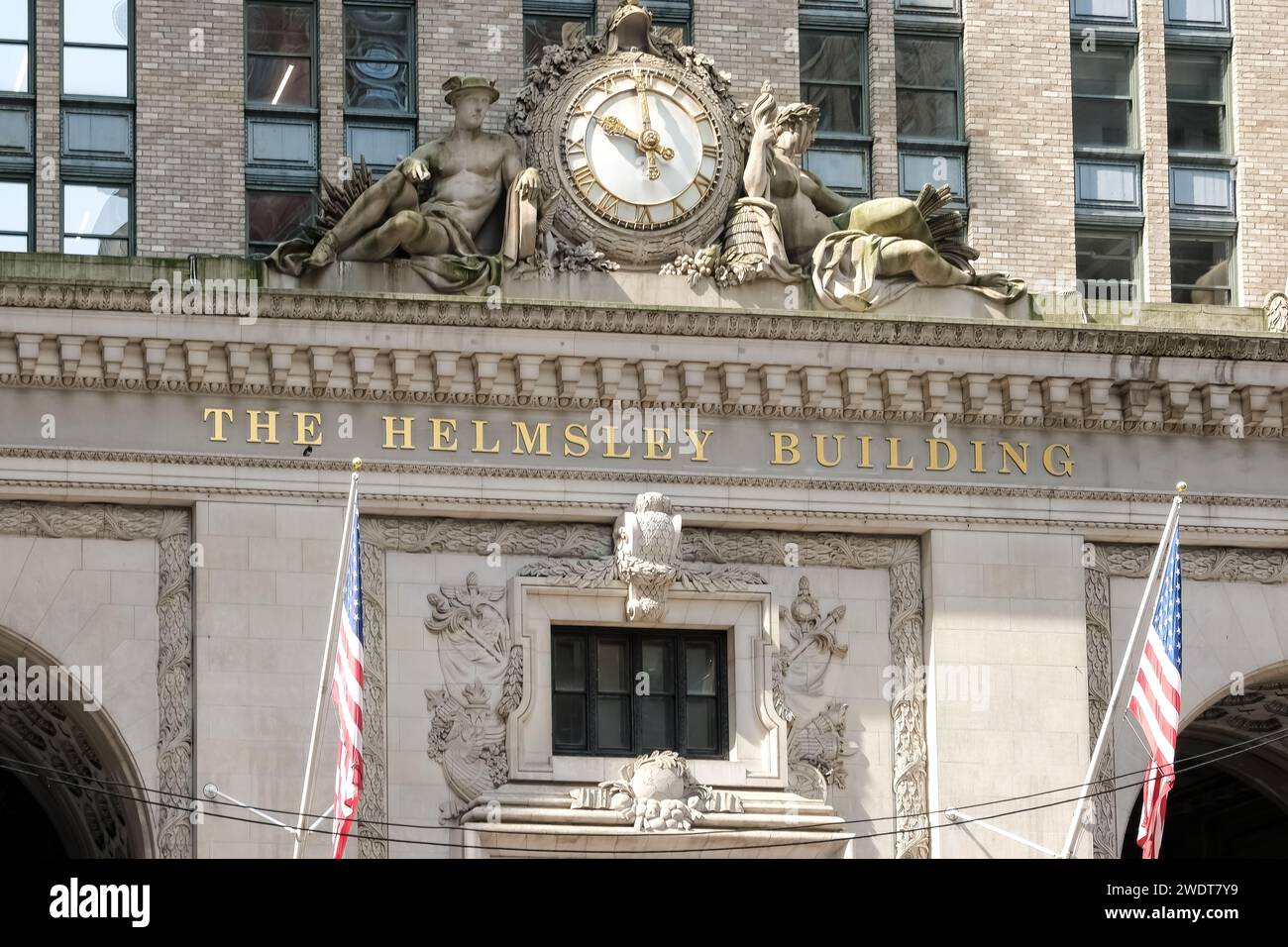 Architectural detail of the Helmsley Building, built in 1929 as the New ...