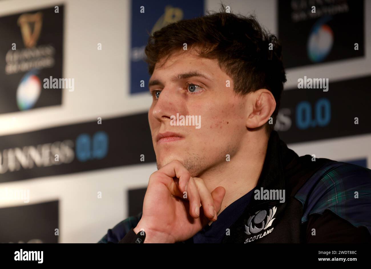 Scotland captain Rory Darge during the 2024 Guinness Men's Six Nations ...