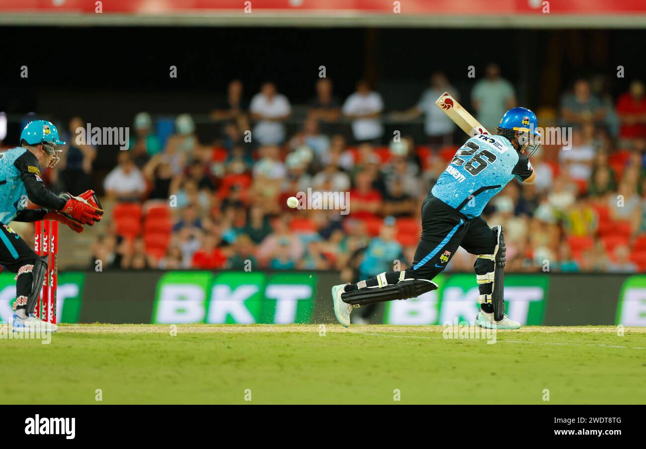 Gold Coast, Australia. 22nd Jan 2024. Adelaide need a miracle as Ben ...