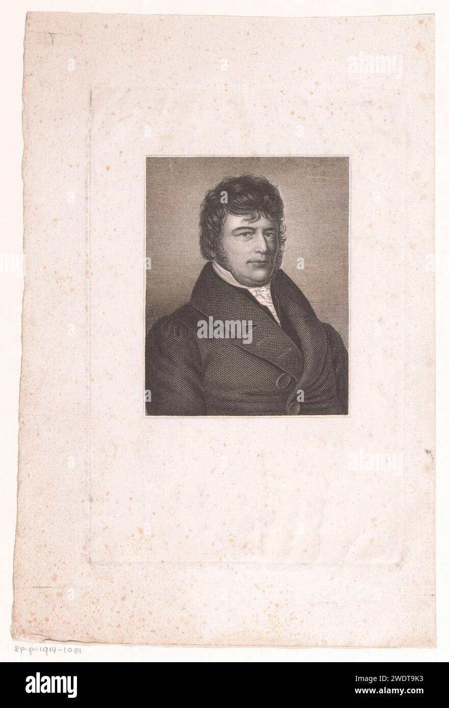 PortraT van Ernst Emil Hoffmann, Ferdinand Bahmann, after Johann Georg ...