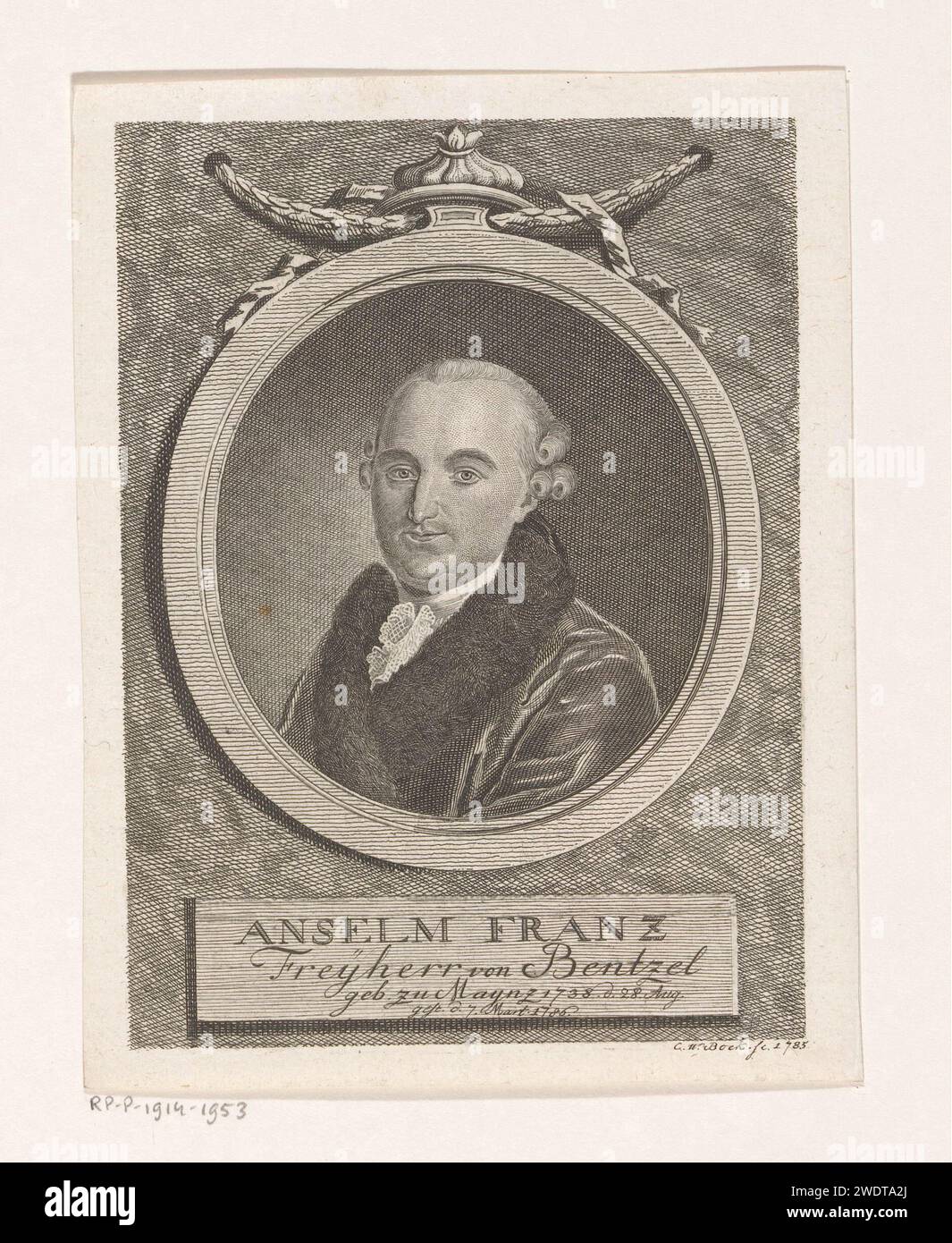 PortraT van Anselm Franz, Freiherr von Bentzel-Sternau, Christoph ...