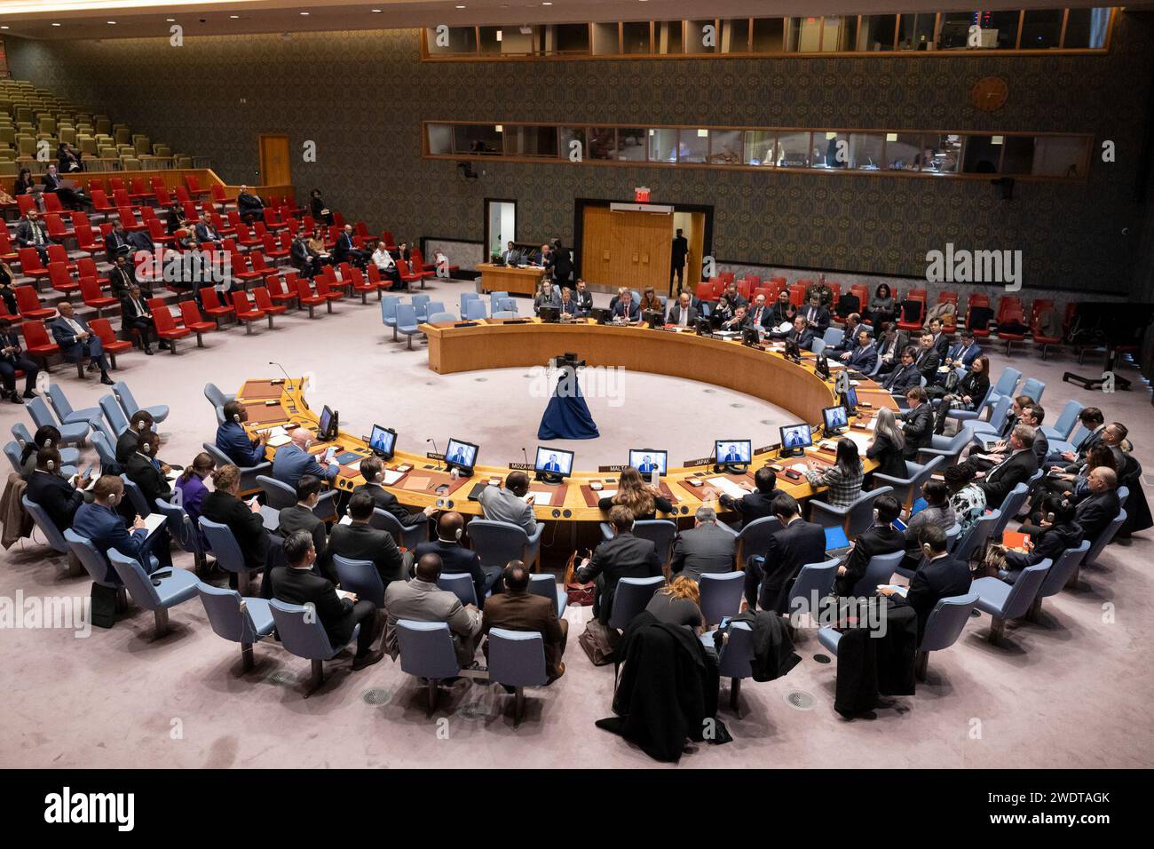 (240122) -- CAIRO, Jan. 22, 2024 (Xinhua) -- This photo shows the UN ...