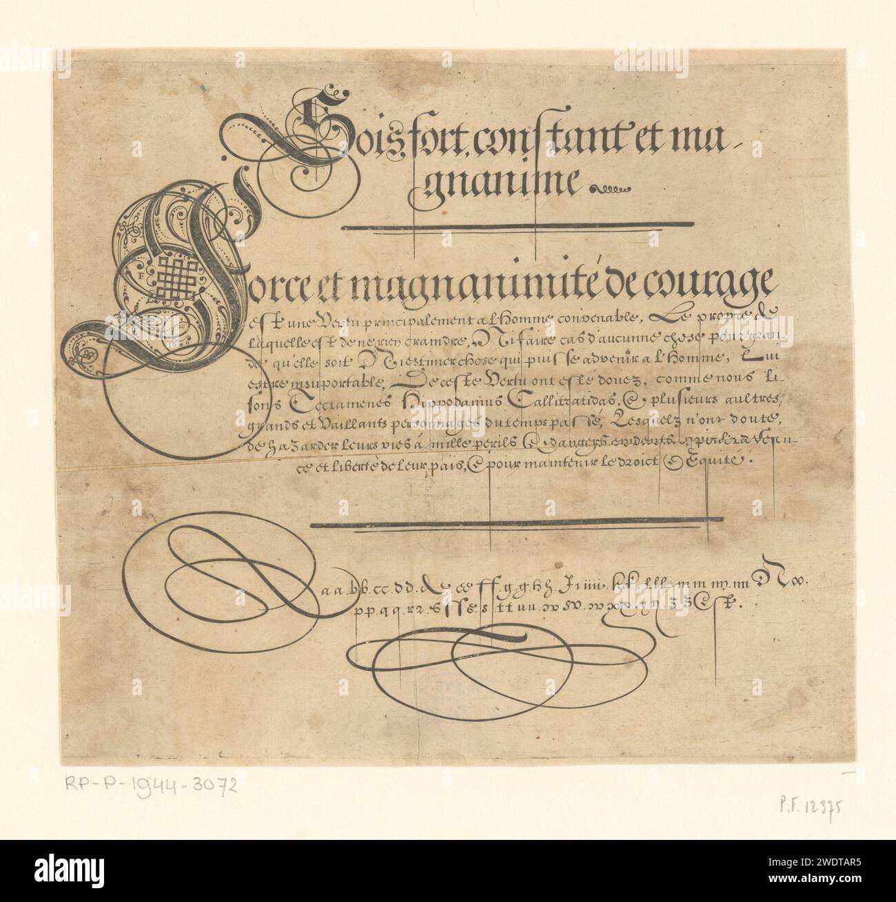 Sois fort constant et magnanime hi-res stock photography and images - Alamy