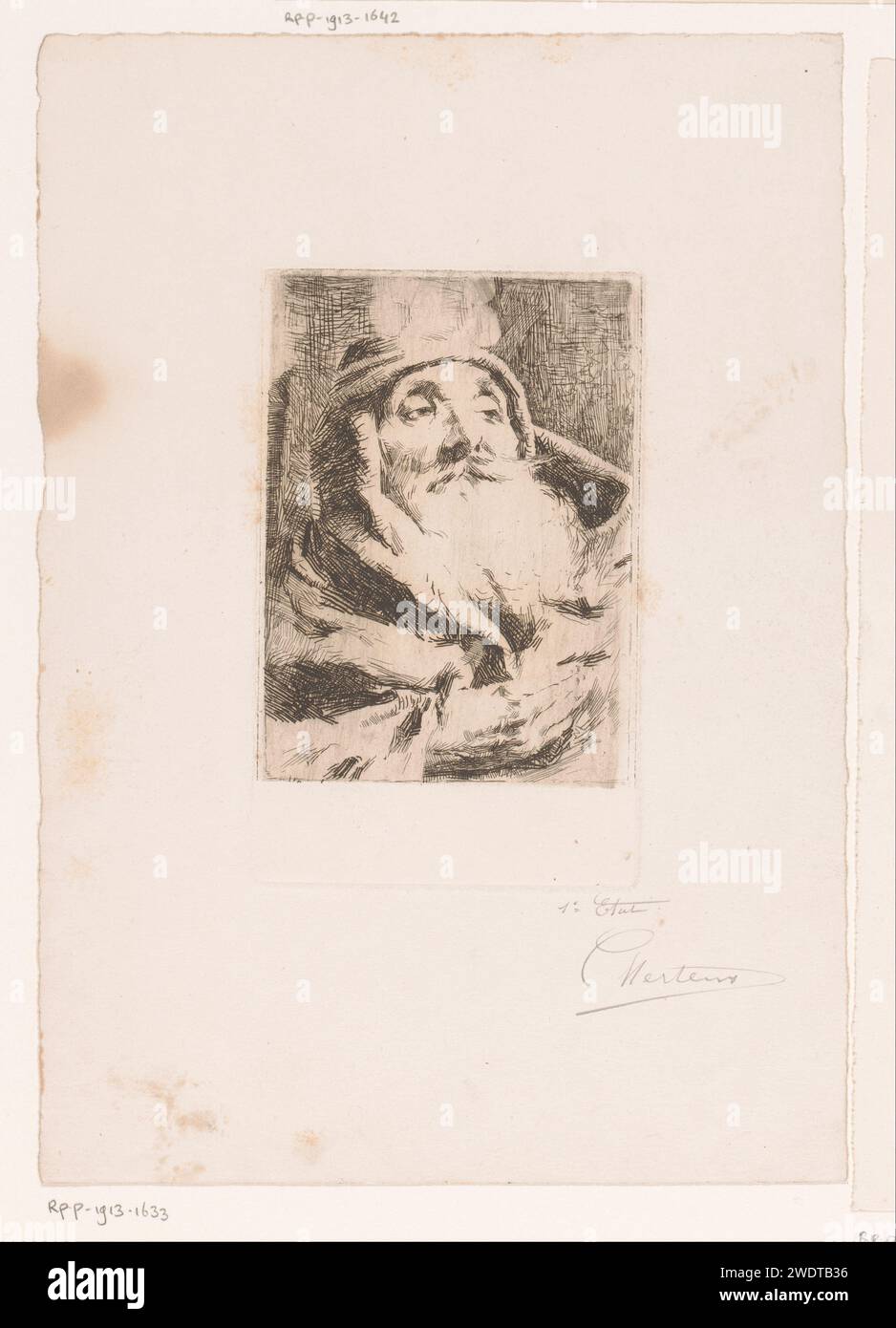 Phariseeër, Charles Mertens, 1875 - 1913 print paper etching Jewish ...