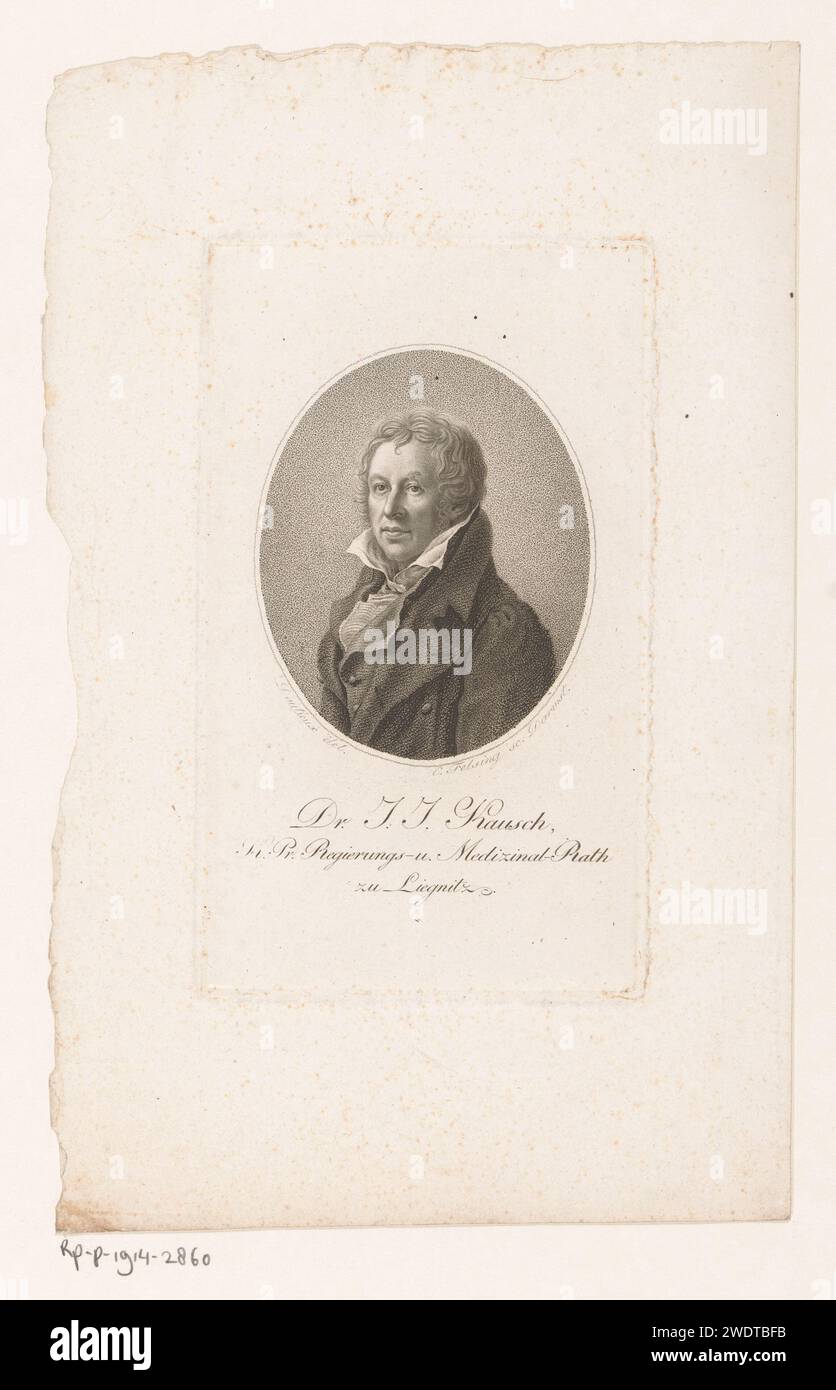 Portret Van Johan Joseph Kisses, Conrad Felsing, After Dirtieux, 1776 ...