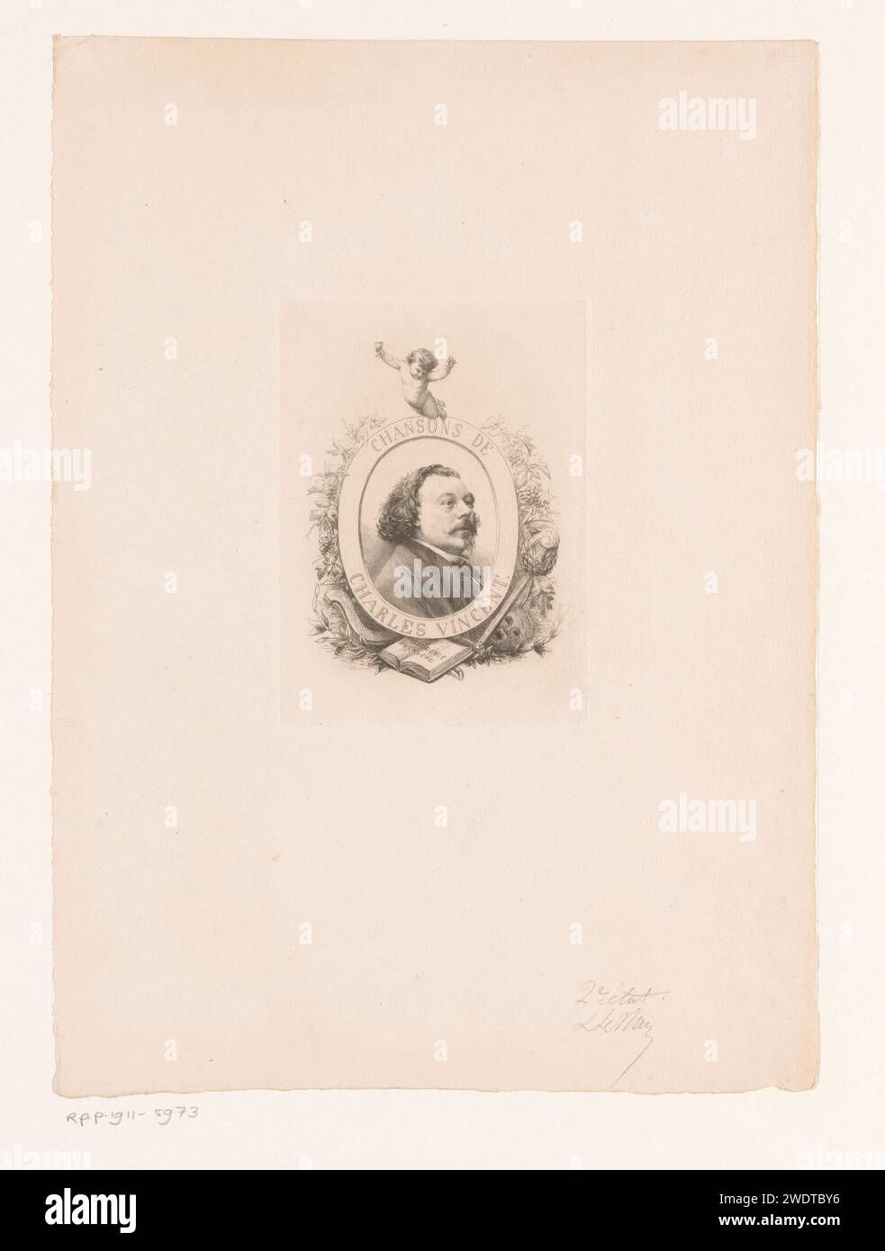 Medallion with portrait of Charles Vincent, Louis le nain, 1861 - 1911 ...