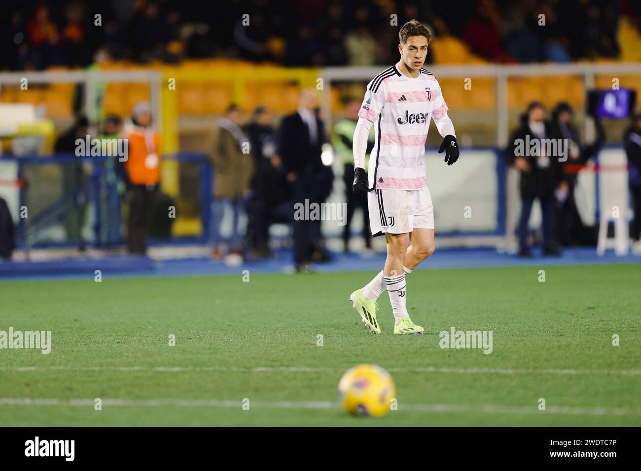 Juventus' Turkish forward Kenan Yıldız looks during the Serie A ...