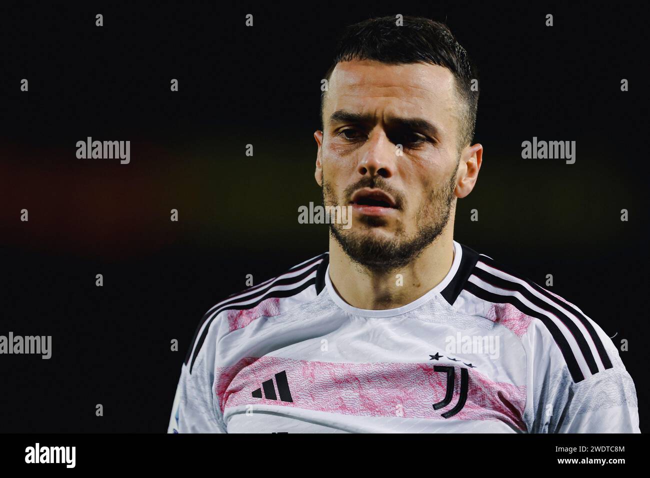 Juventus' Serbian midfielder Filip Kostic looks during the Serie A ...