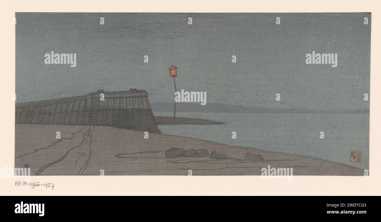 Havengekicht, Prosper -Alphonse Isaac, 1868 - 1924 print paper color ...