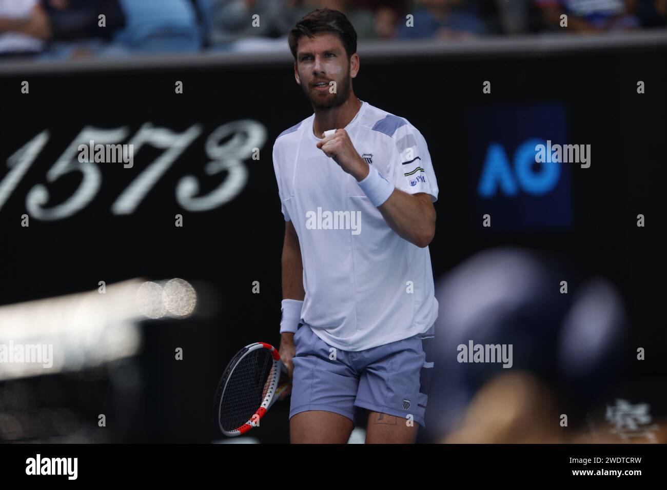 Melbourne, Australia. 22nd Jan, 2024. Cameron Norrie (GBR) in action ...