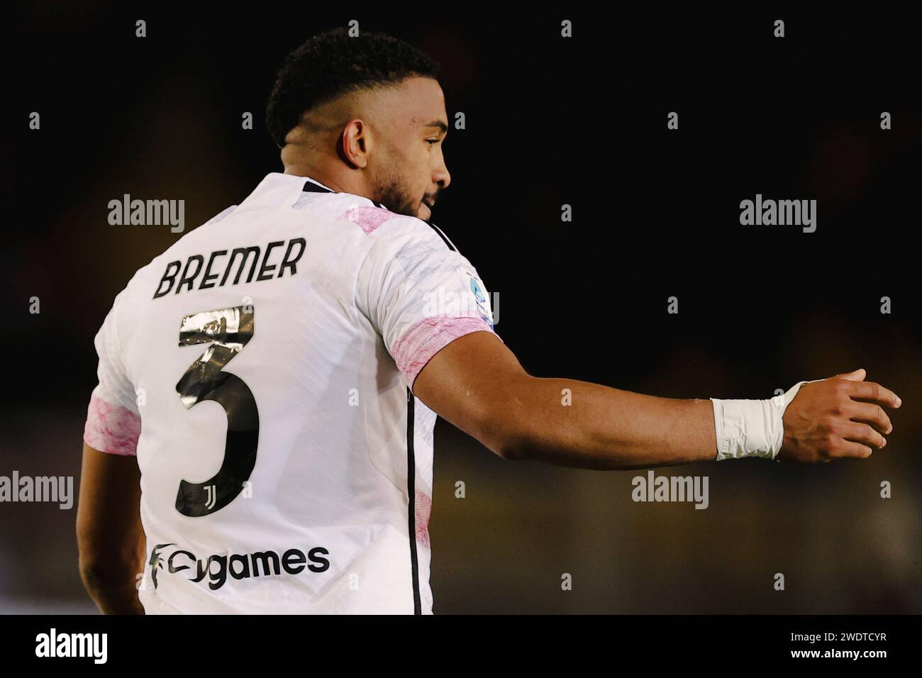 Juventus' Brazilian defender Bremer celebrates after scoring a goal ...