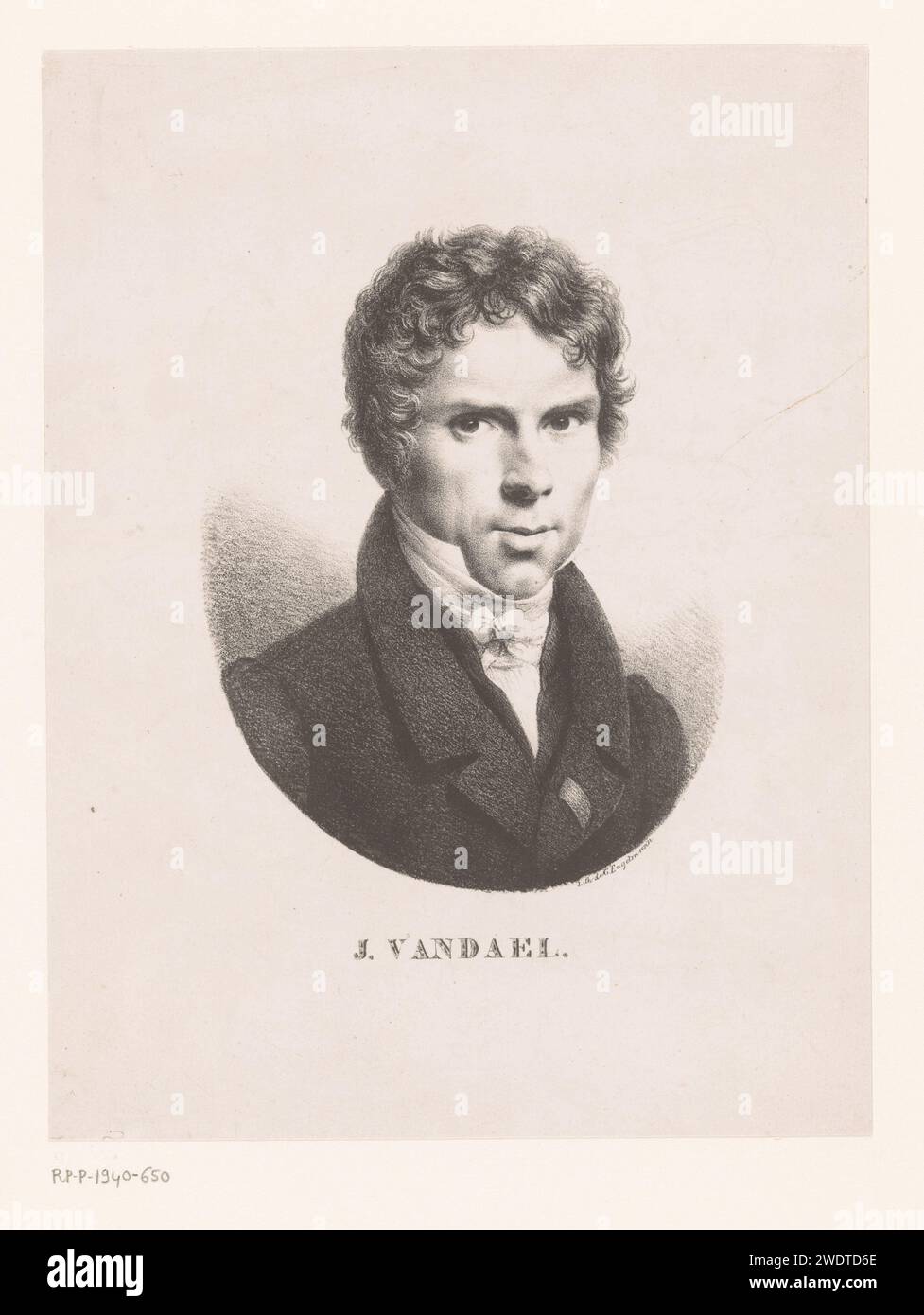 Portrait of the artist Jan -Frans van Dael, Anonymous, Gottfried ...