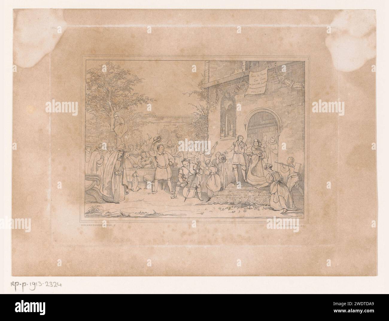 Party in honor of Jan Steen and his wife, Charles Onkhena, After ...