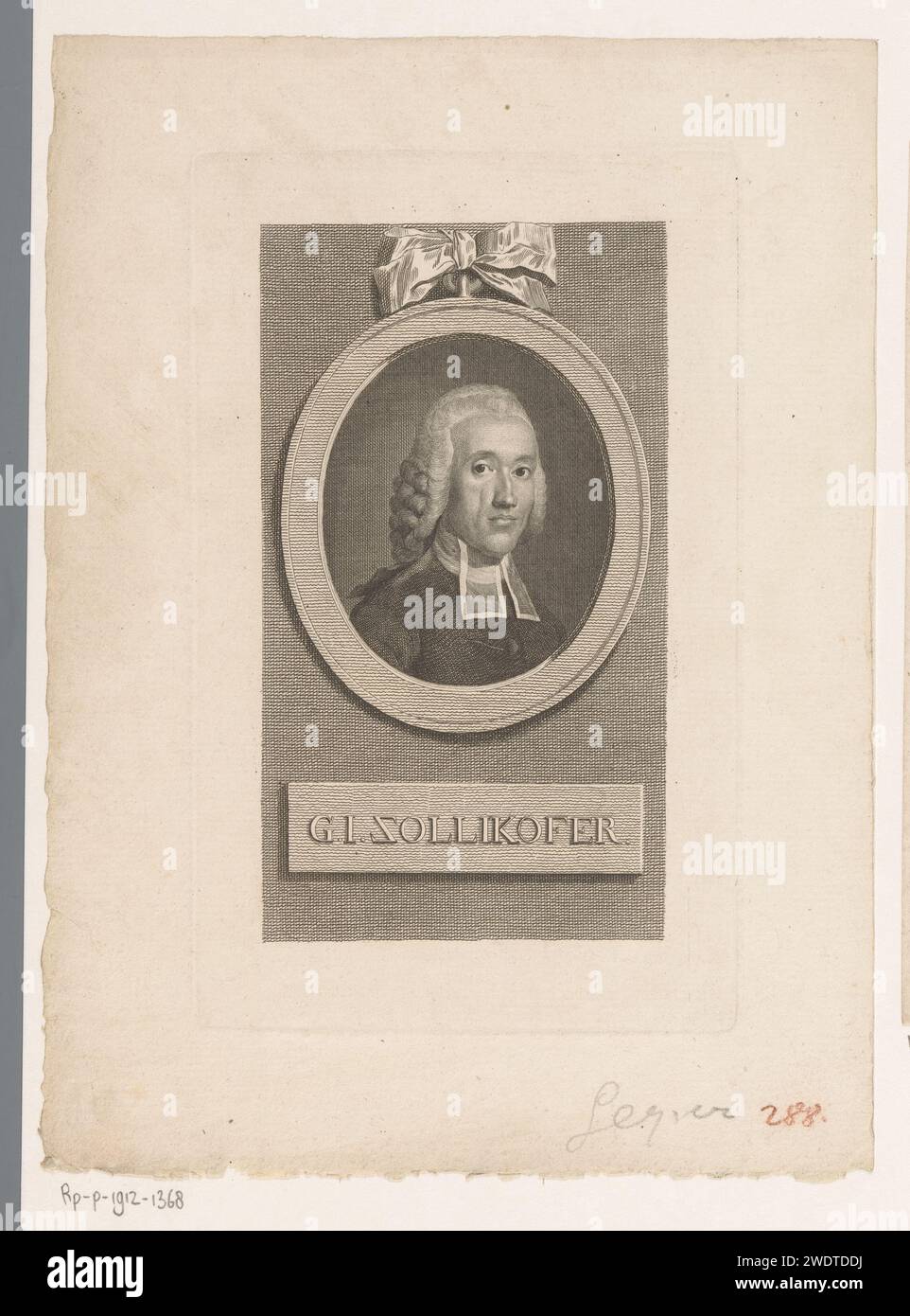 PortraT van Georg Joachim Zollikofer, Christian Gottlieb Geyser, 1752 ...
