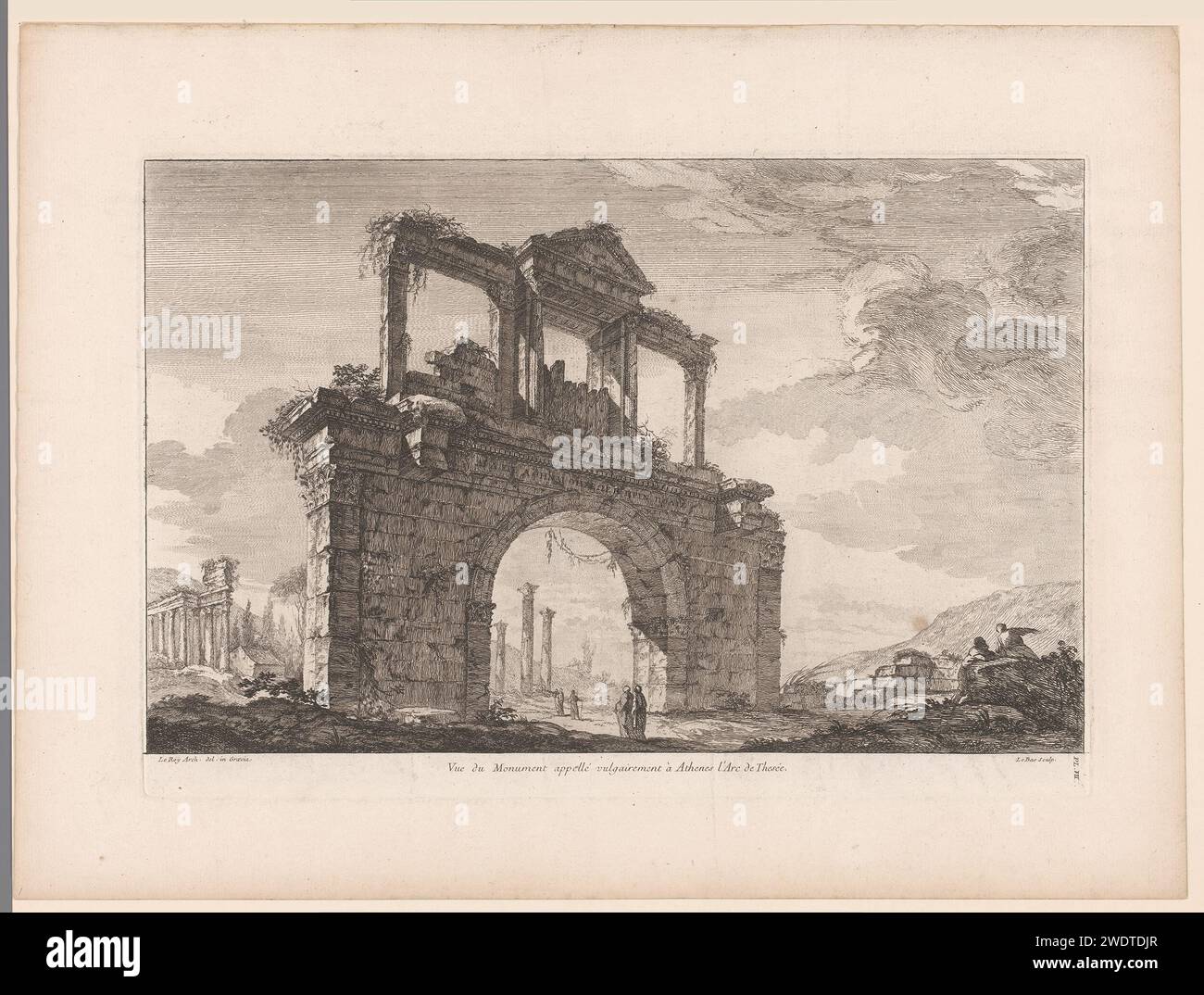 View of Hadrianus, Jacques-Philippe Le Bas, after Julien Le Roy, 1758 ...