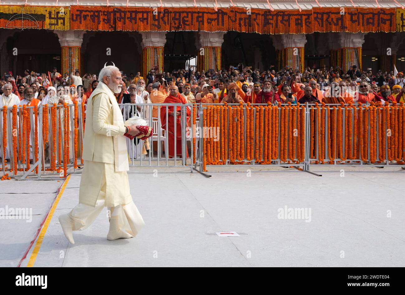 Indian Prime Minister Narendra Modi, arrives to lead the opening of a ...