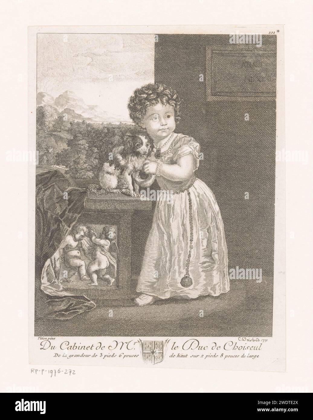 Portrait of Clarissa Strozzi, Carl Wilhelm Weisbrod, After Titian, 1771 ...
