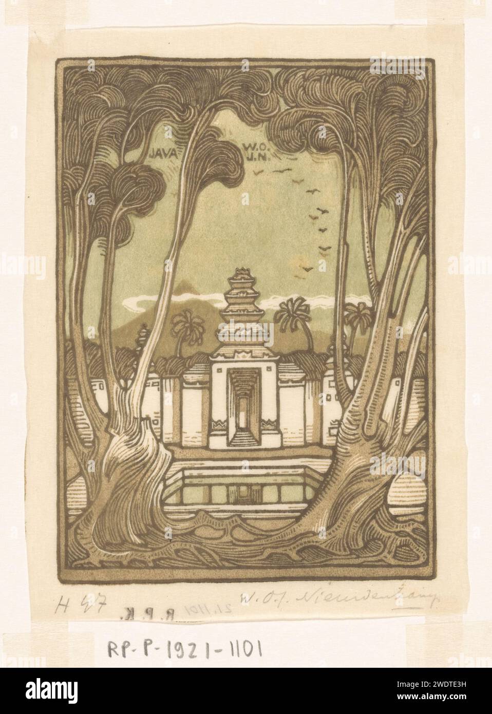 Cemetery at Jogyakarta on Java, Wijnand Otto Jan Nieuwenkamp, 1903 ...