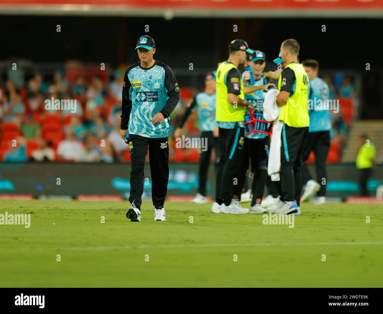 Gold Coast, Australia. 22nd Jan 2024. Henry Thornton caught by Paul ...