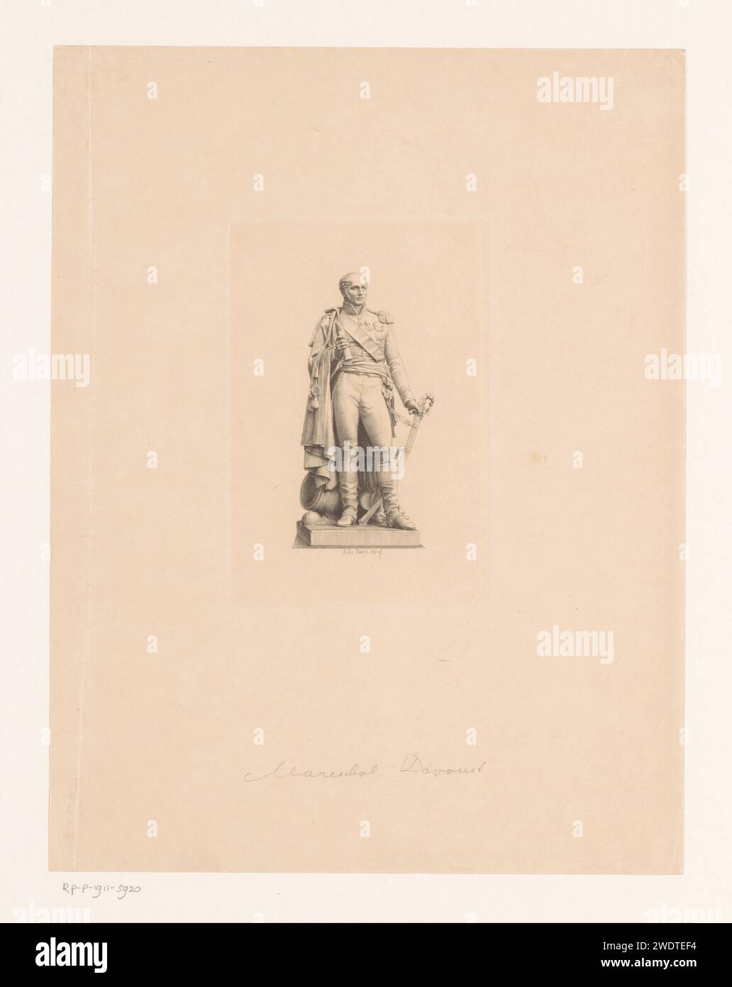 Statue of Marshal Louis -Nicolas Davout, Louis le Nain, 1861 - 1911 ...