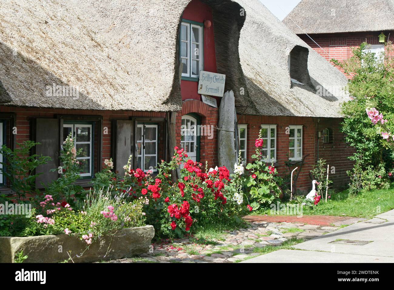 Old House with a Thatched Roof Stock Photo - Alamy