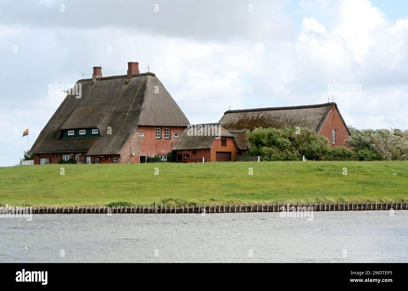 Church on Hallig Hooge, Germany Stock Photo - Alamy