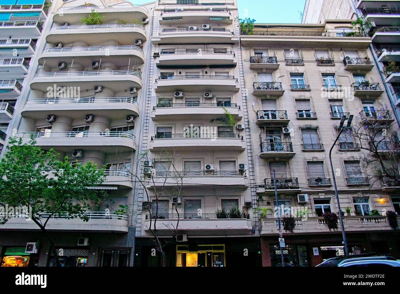 Buenos Aires, Argentina, A typical Buenos Aires city apartment block in ...