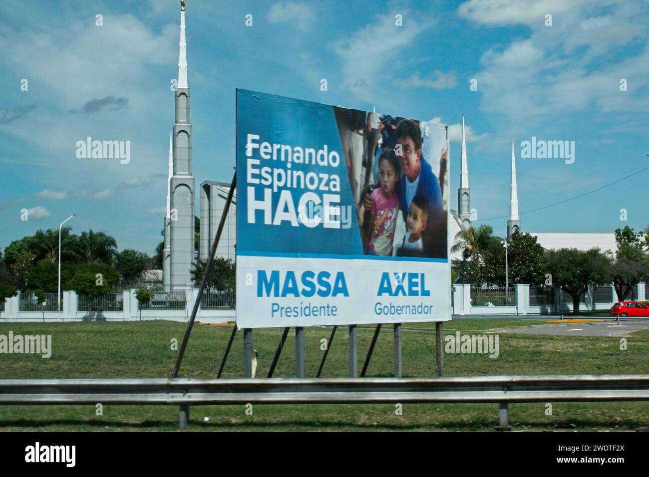 Buenos Aires, Argentina. A Renewal Front party, political poster during ...