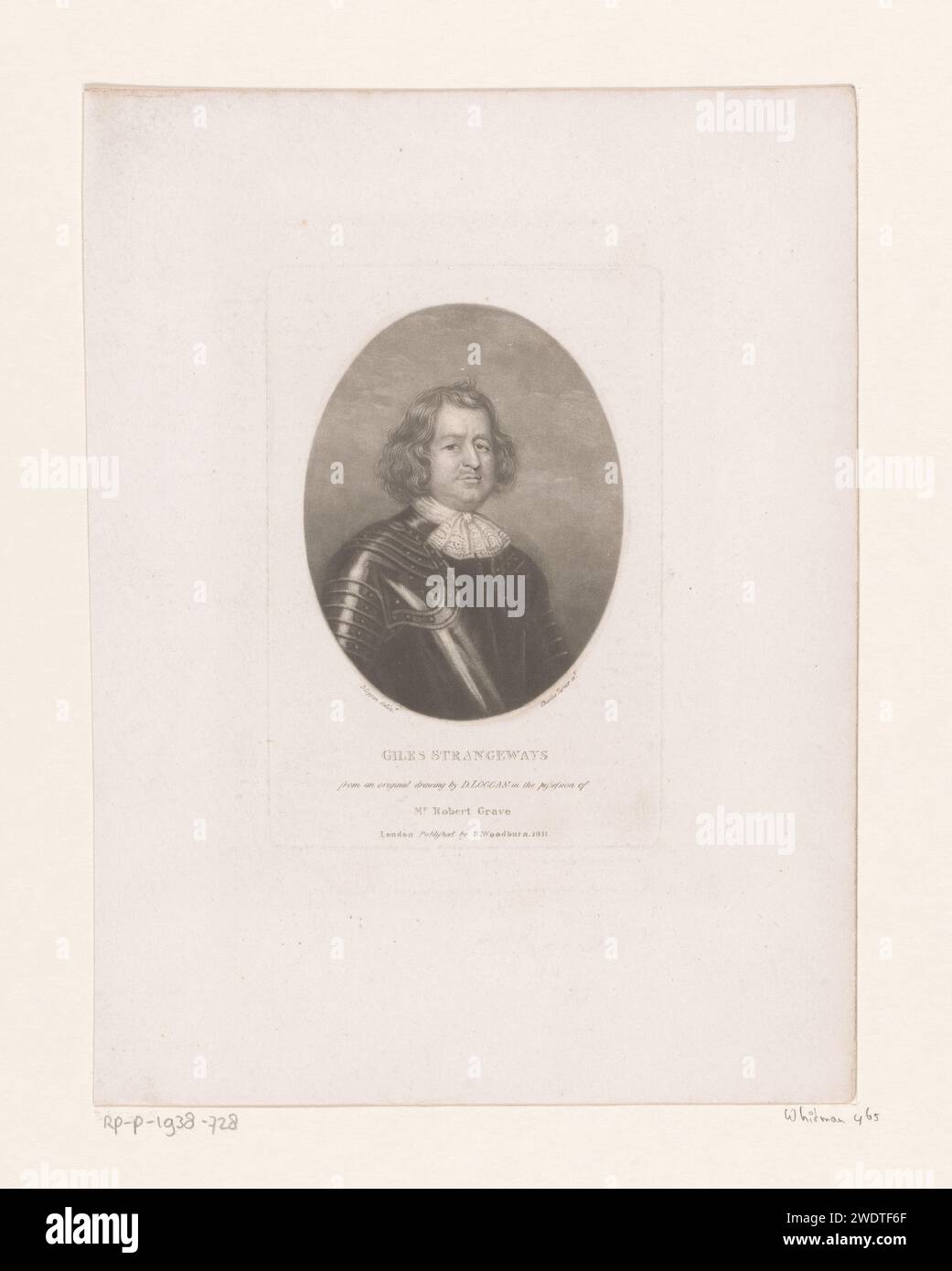 The port Van Giles Strangeways, Charles Turner, After David Logog, 1811 ...