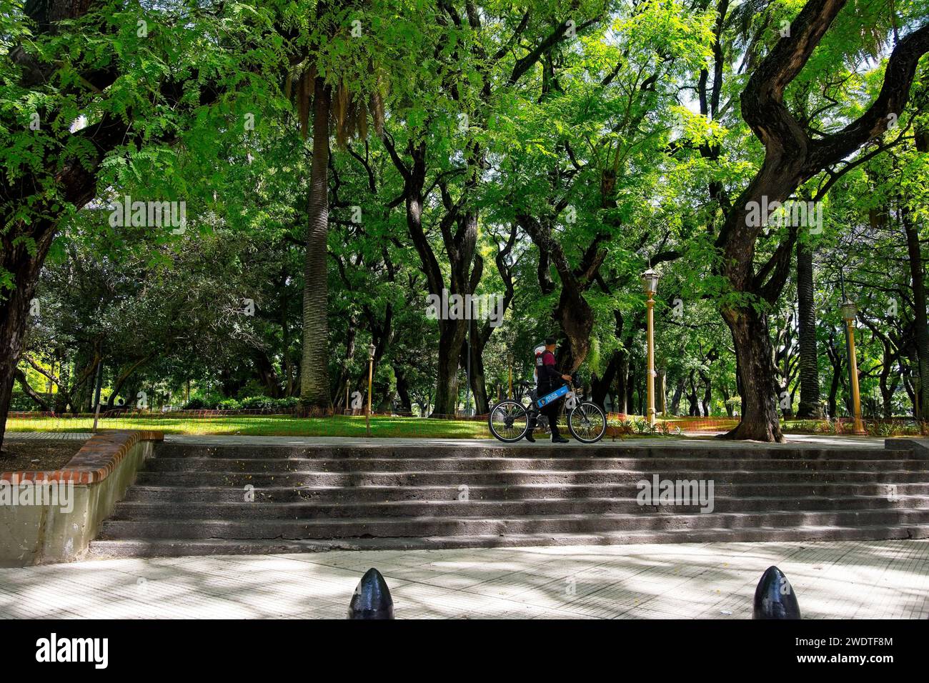 Buenos Aires, Argentina, One of the many tree filled parks in Buenos ...