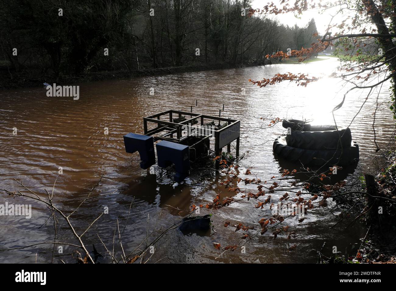 Jedburgh, UK. 22nd Jan, 2024. Storm Isha being blamed as overnight ...