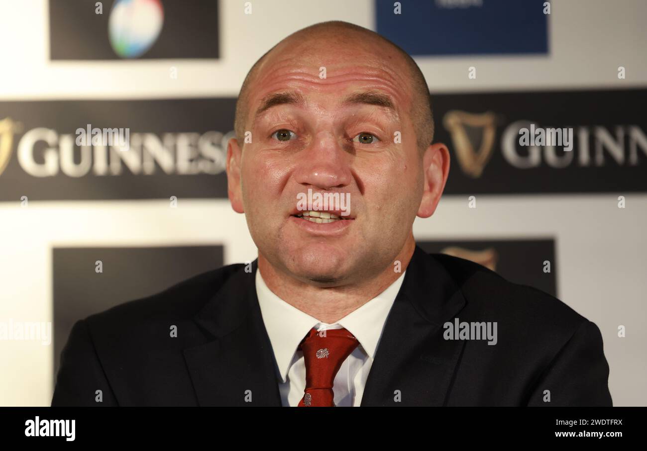 England head coach Steve Borthwick during the 2024 Guinness Men's Six Nations Launch at the ...