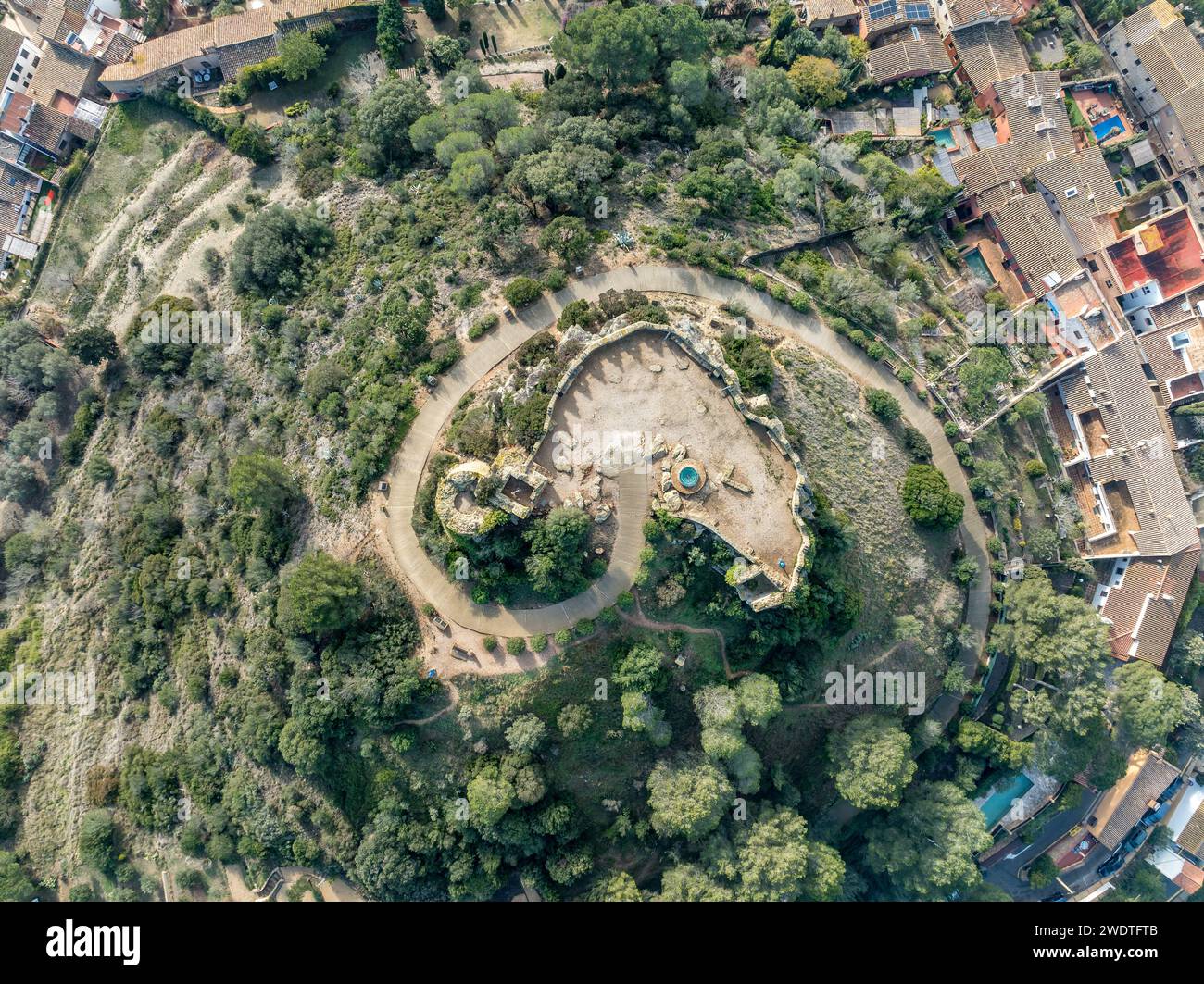 Panoramic of the town of begur hi-res stock photography and images - Alamy