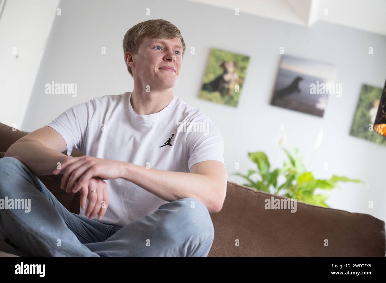 18 January 2024, Baden-Württemberg, Crailsheim: Influencer Liam ...