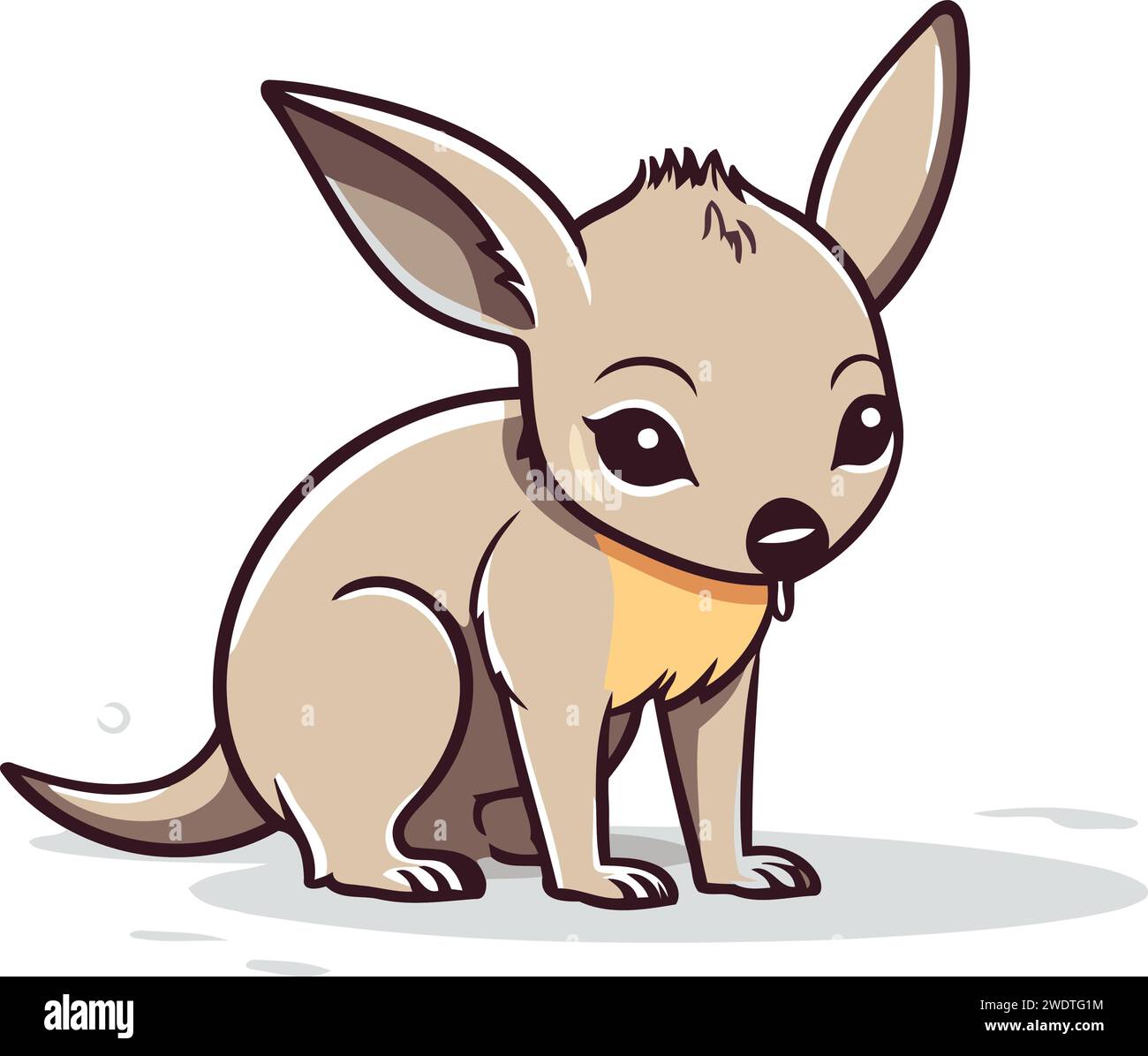 Little kangaroo Stock Vector Images - Alamy