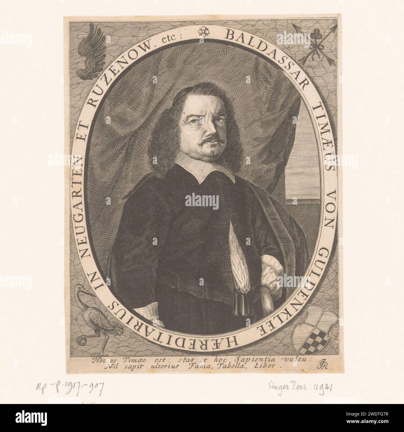 Portrait van Balthasar Timaeus von Güldenklee, Gabriel Uhlich, 1620 ...