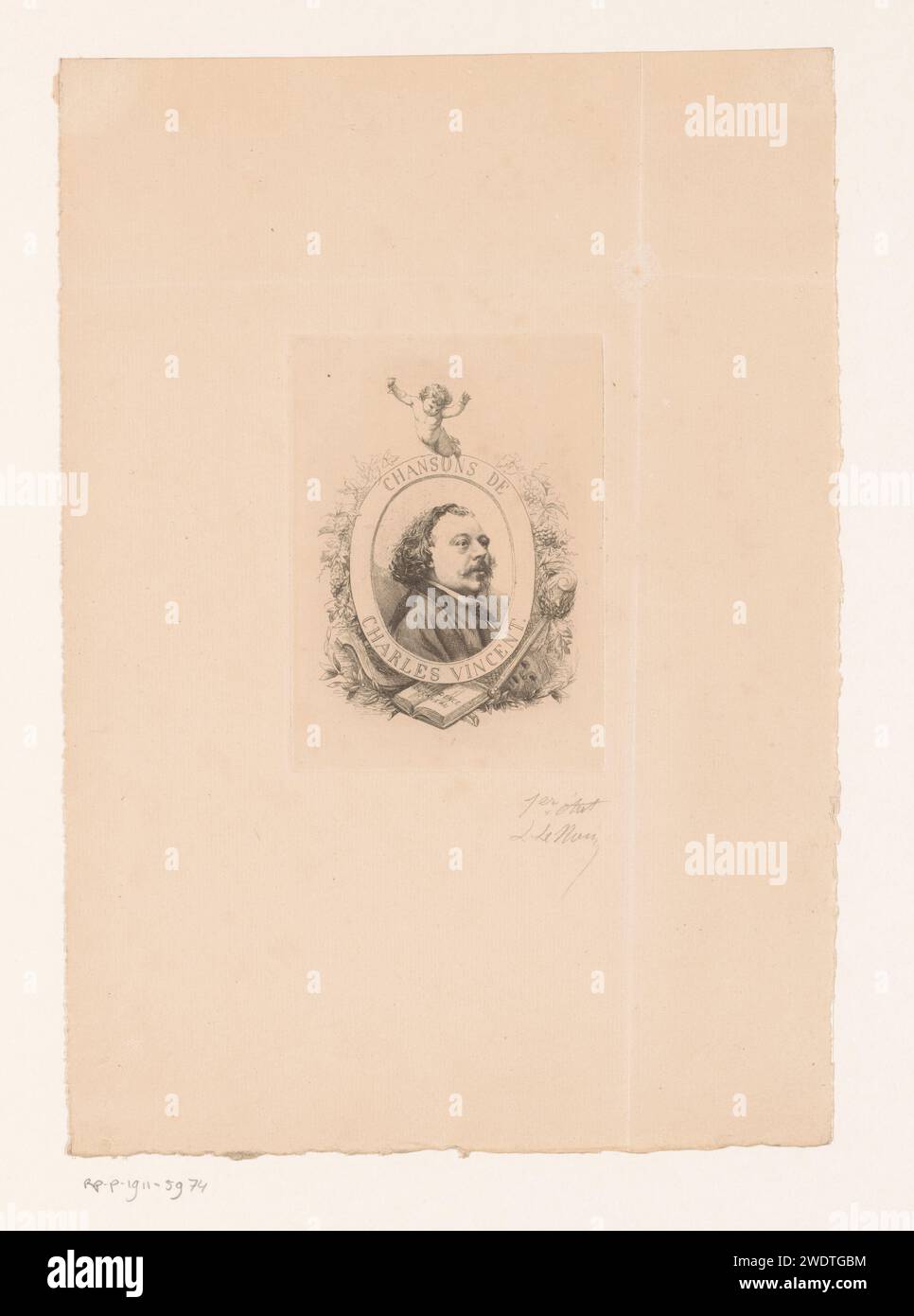 Medallion with portrait of Charles Vincent, Louis le nain, 1861 - 1911 ...