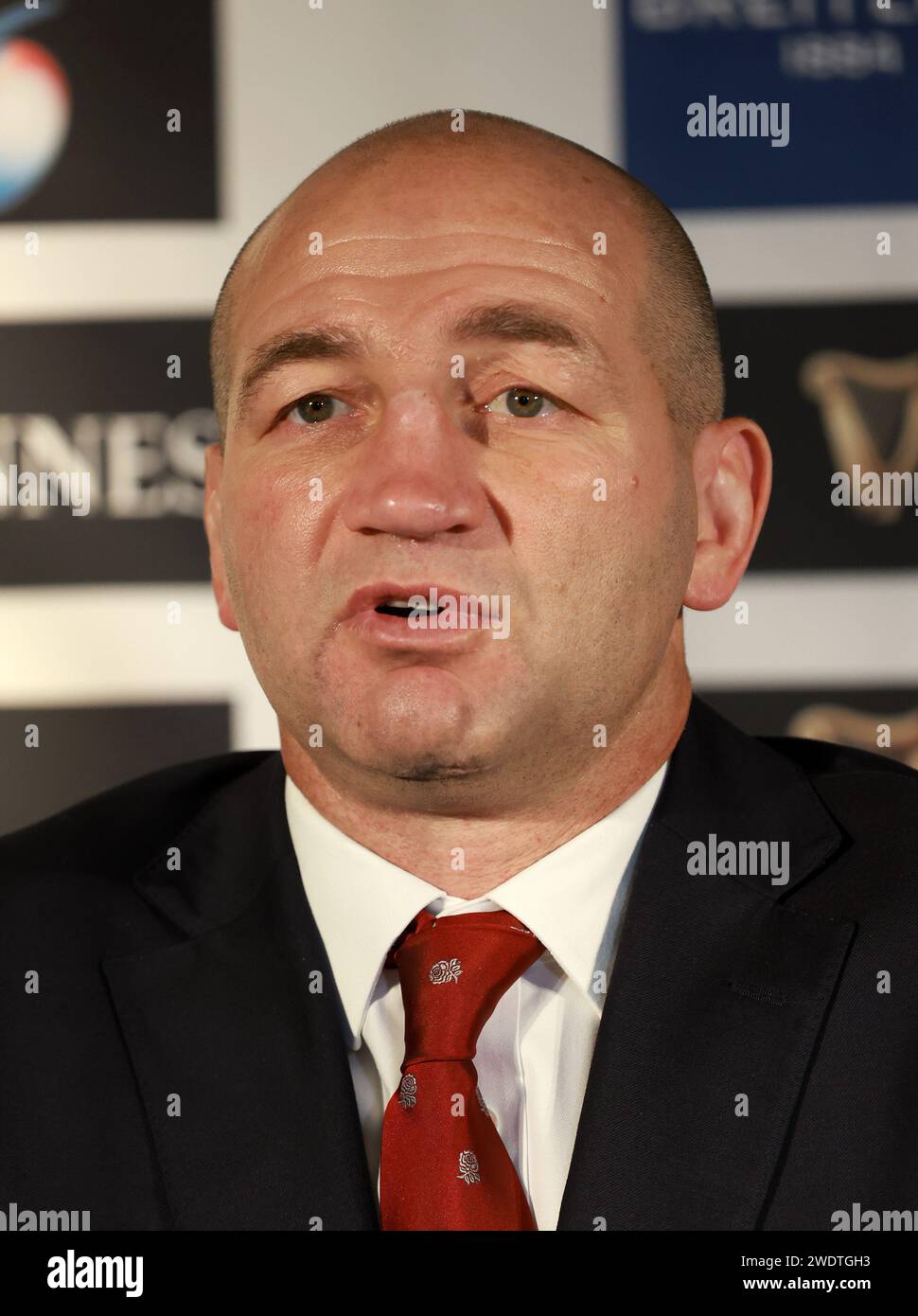 England head coach Steve Borthwick during the 2024 Guinness Men's Six Nations Launch at the ...