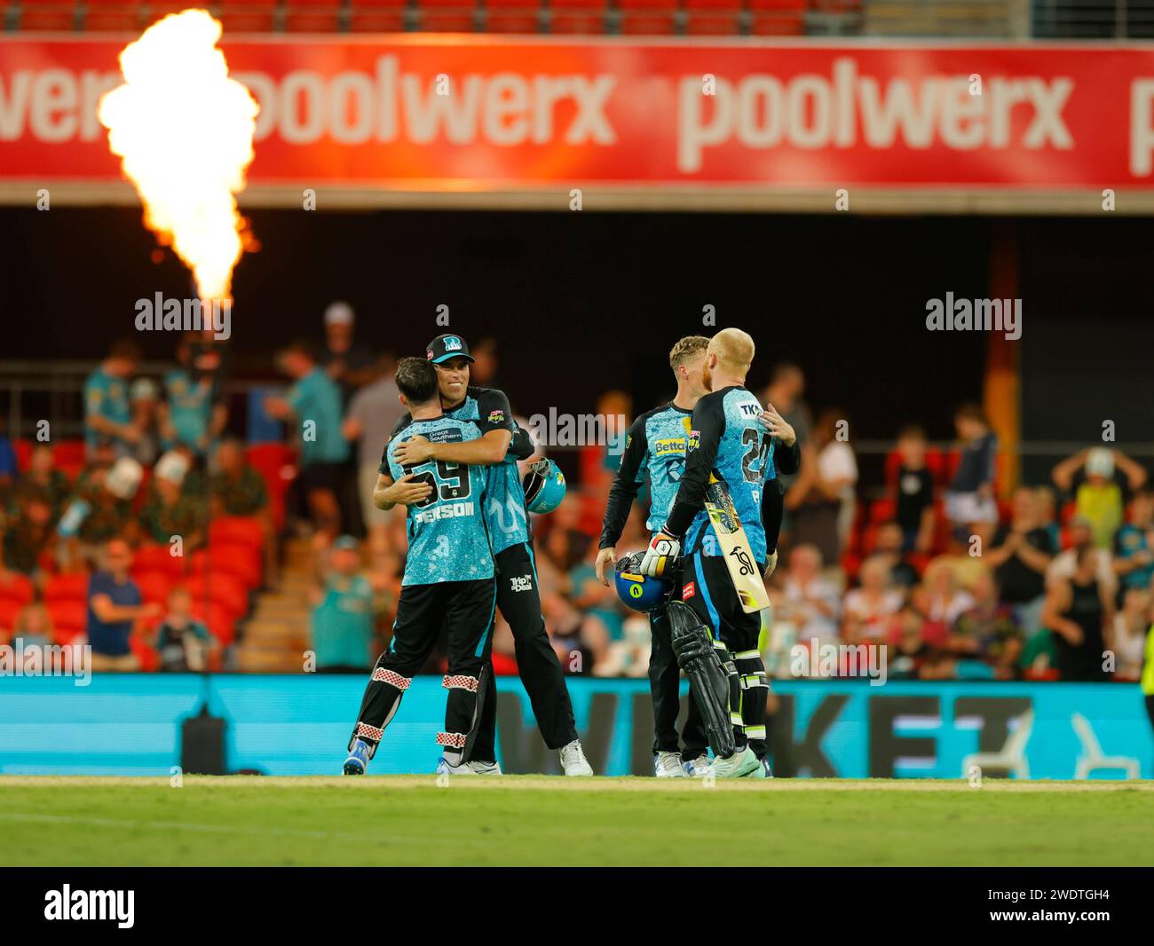 Gold Coast, Australia. 22nd Jan 2024. It’s all over as Brisbane Heat ...